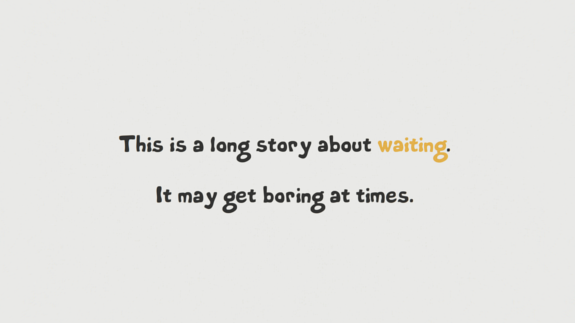 While Waiting Review