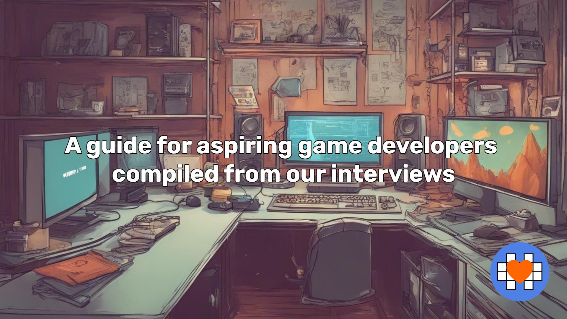 A guide for aspiring game developers compiled from our interviews