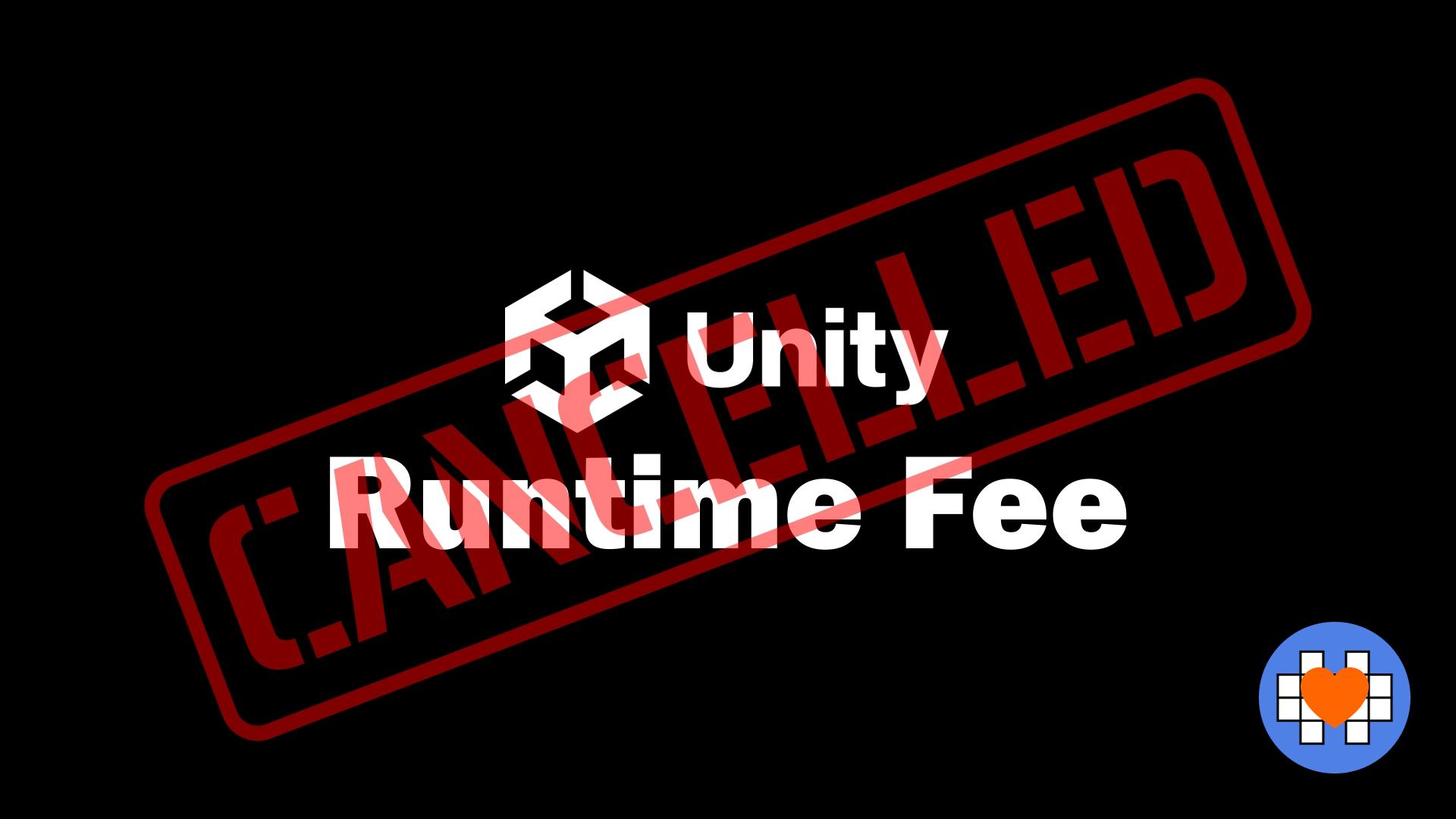 Unity Cancels The Runtime Fee And Updates Subscription Plans
